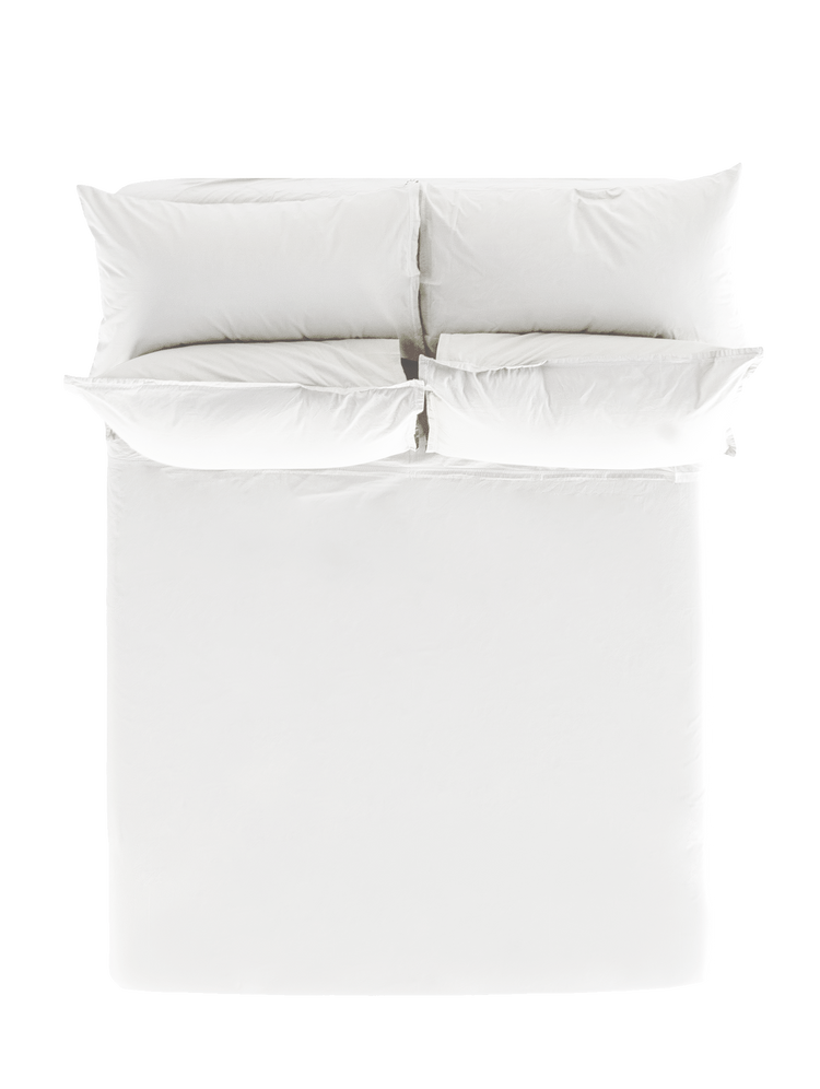 White Tru Fitted Sheet | 100% Cotton 400 Thread Count Luxury Bed Sheets ...